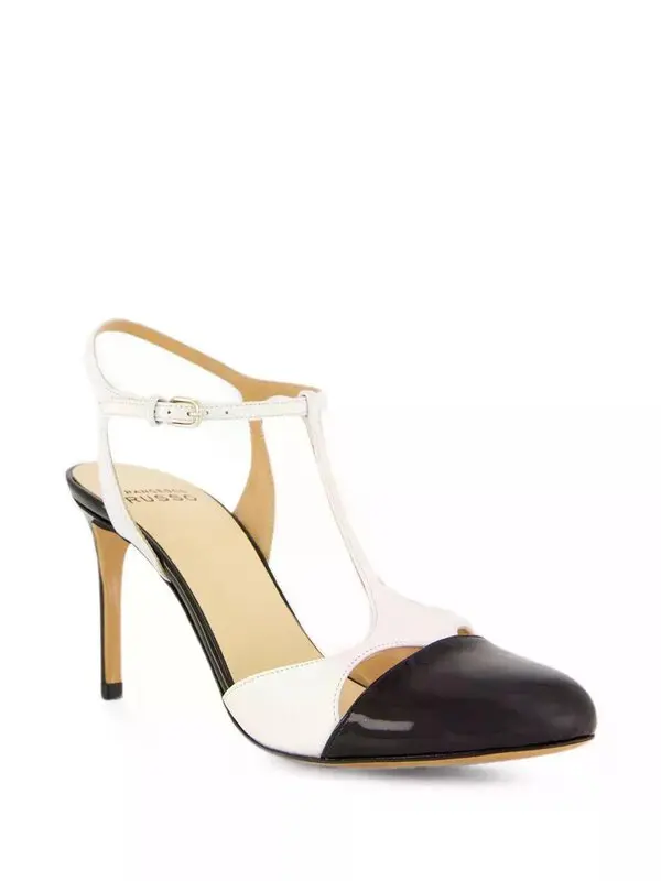 FRANCESCO RUSSO T-bar Patent-finish Pumps
