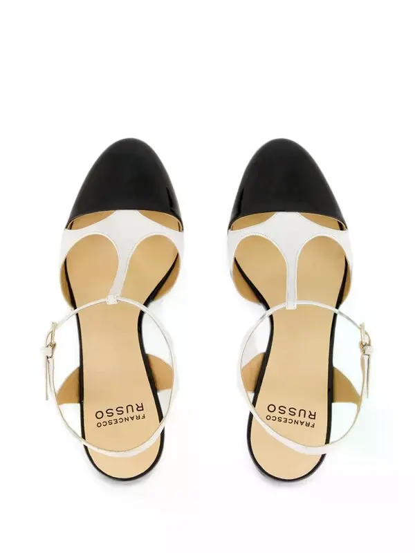 FRANCESCO RUSSO T-bar Patent-finish Pumps