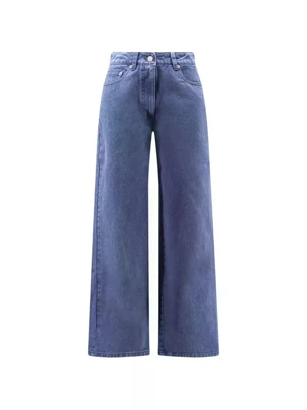 TONYWACK Washed-effect Five-pocket Jeans
