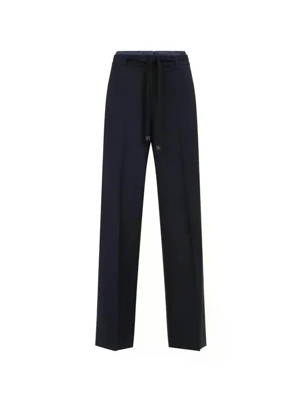 Peserico Belted Palazzo Pants - Blue