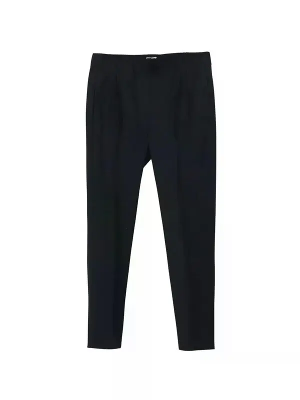 Brunello Cucinelli Navy Elasticated Tapered Leg Trousers