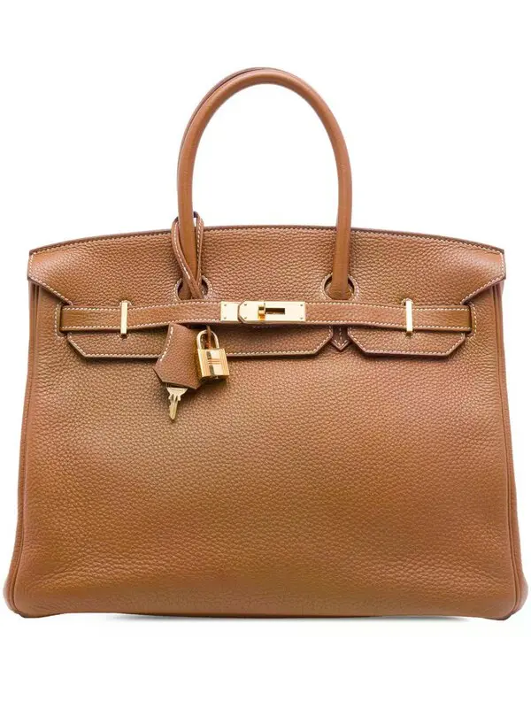 Hermès 2013 Togo Birkin Retourne 35 Handbag - Brown