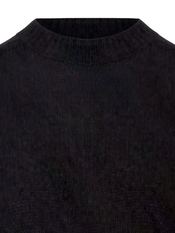 LISA YANG Solene Ribbed-trim Knitted Sweater - Black