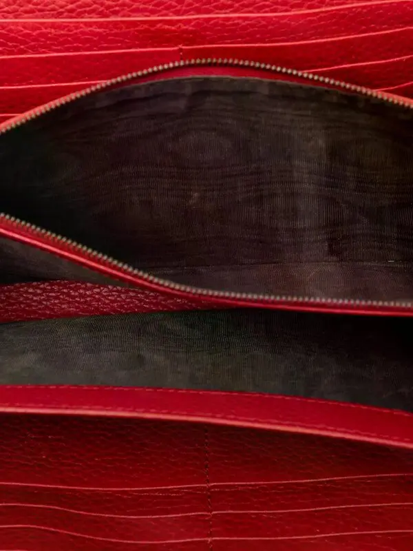 Gucci Gg Marmont Wallet On Chain Crossbody Bag - Red
