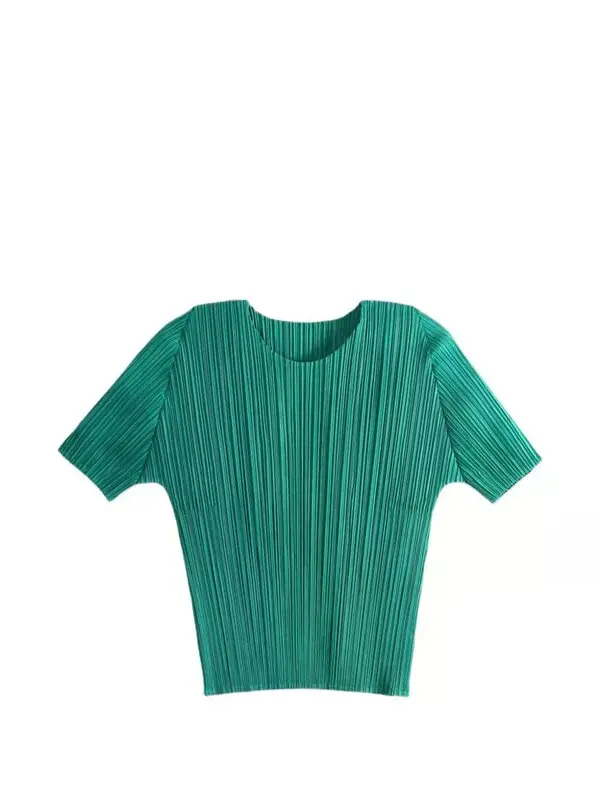 Issey Miyake Monthly Colors July Pleated Top - Green