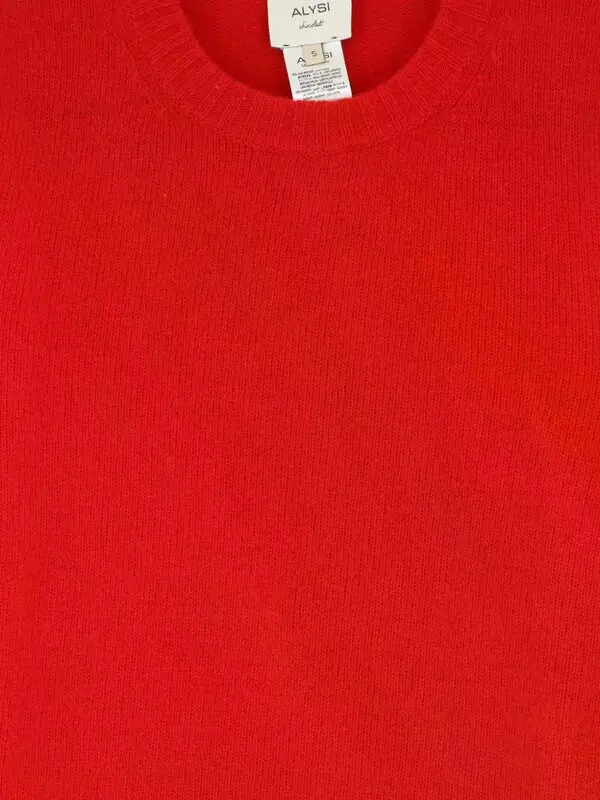 ALYSI Ribbed-trim Crew-neck Sweater