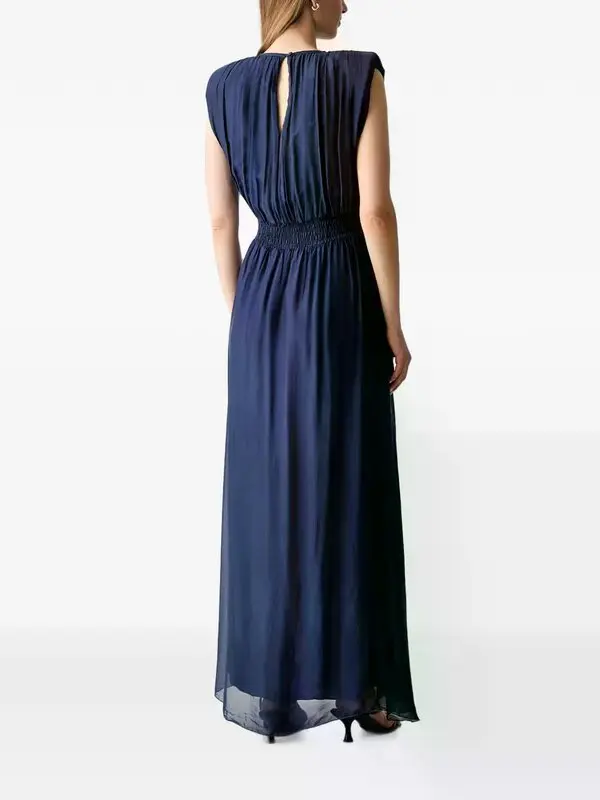 HAVEONE Gathered Side-slit Maxi Dress