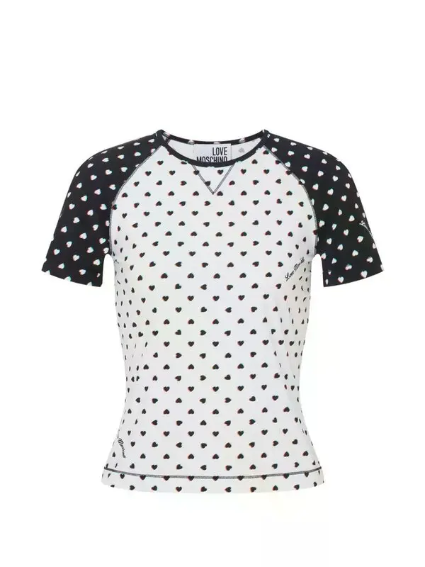 Moschino Printed Technical Jersey T-shirt - White