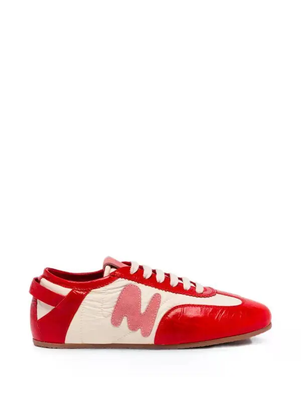 MSGM Logo-patch Panelled Sneakers