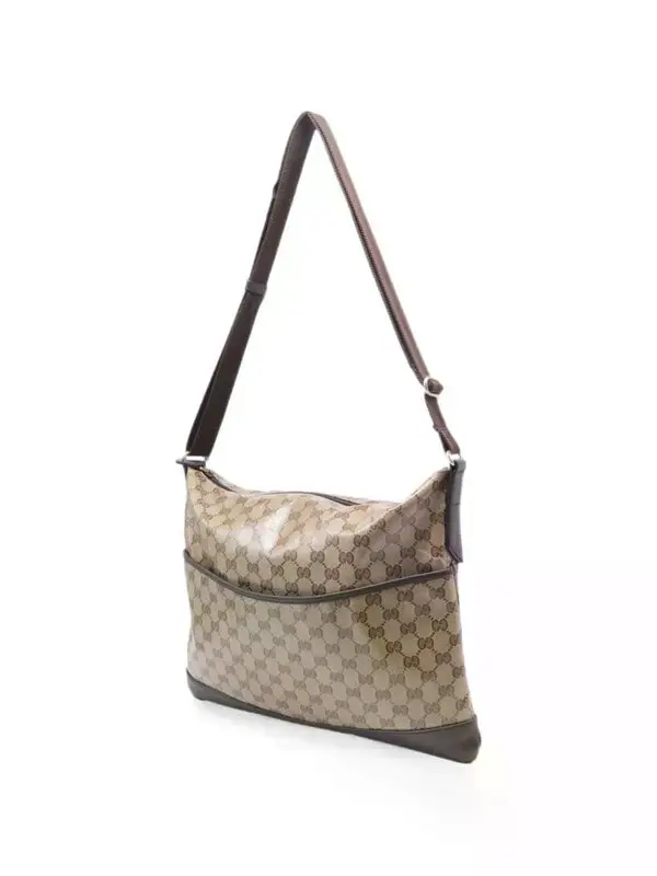 Gucci Crystal Messenger Canvas Bag