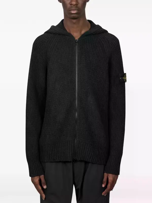 Stone Island 5100005 Full Rib Cotton Boucl - Black