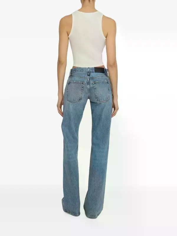 FRAME The Gray Low-rise Jeans