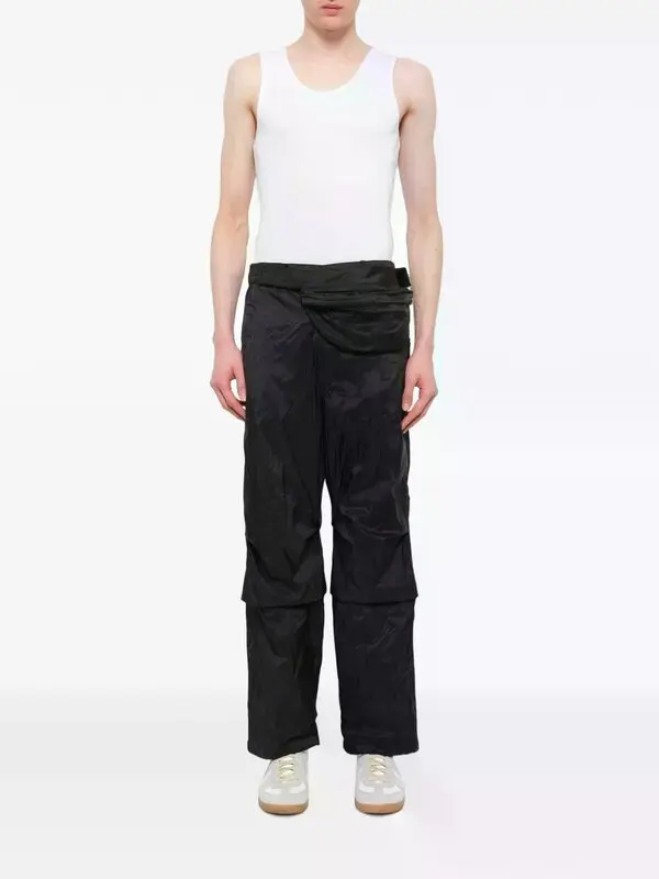 JUUN.J Belt-bag Detailed Panelled Trousers