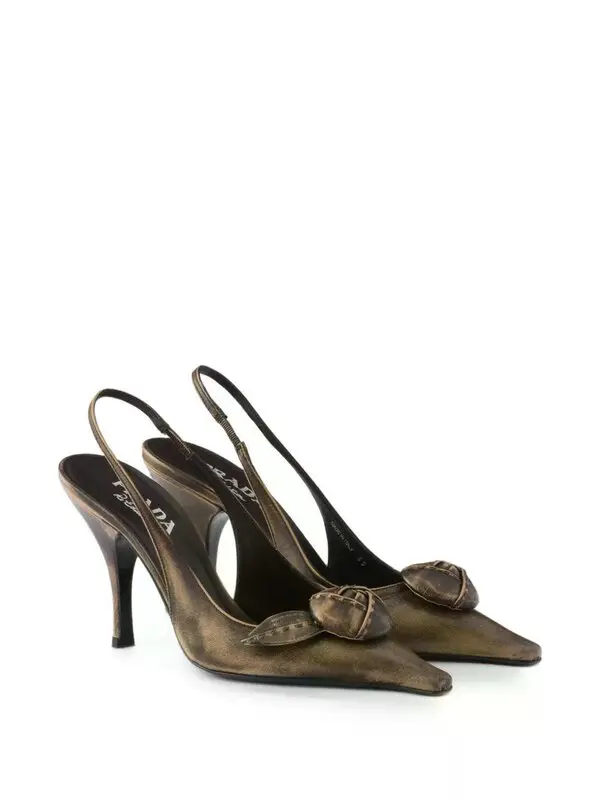 Prada Leather Slingback Pumps