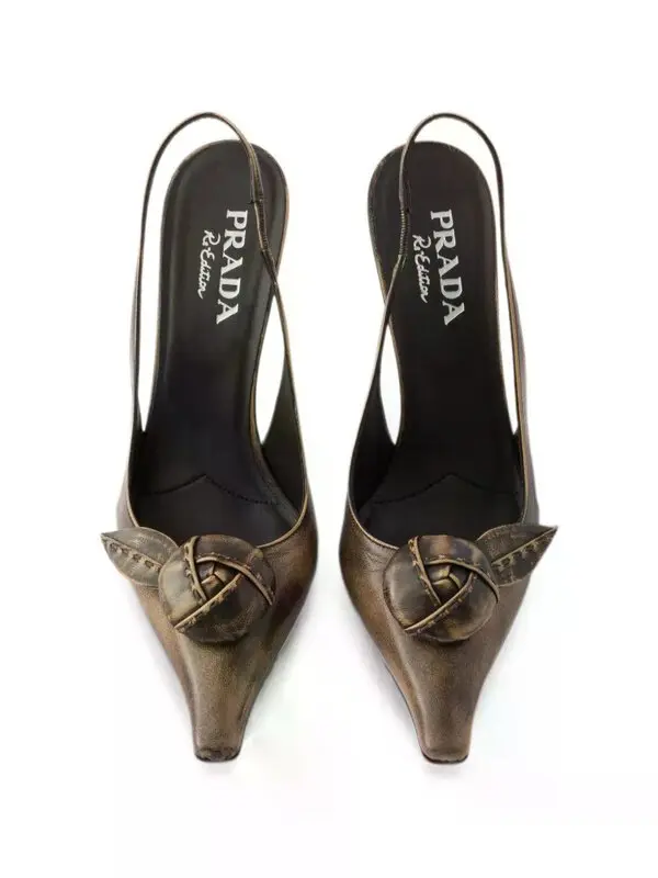 Prada Leather Slingback Pumps