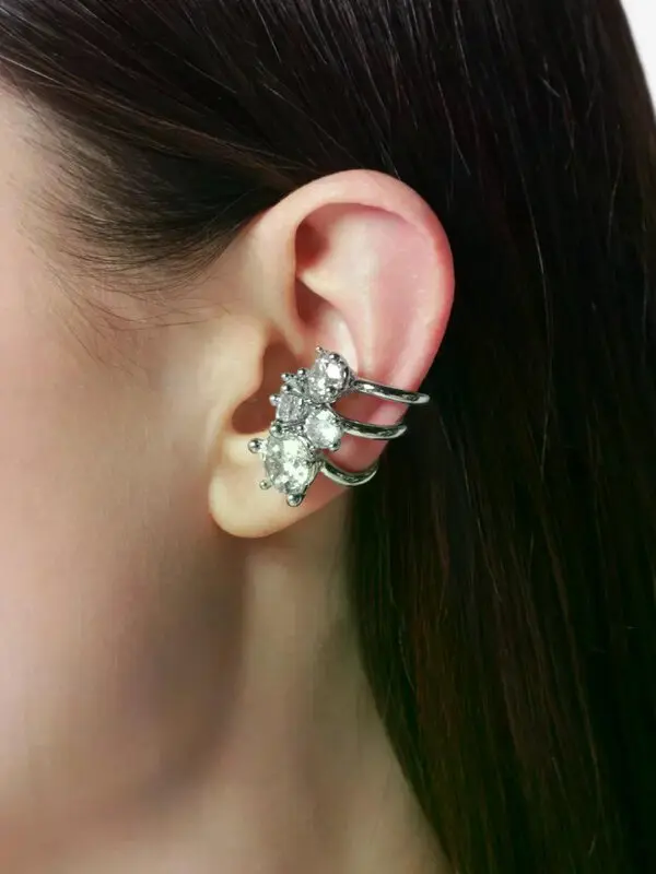 PANCONESI Constellation Crystal-embellished Ear Cuffs