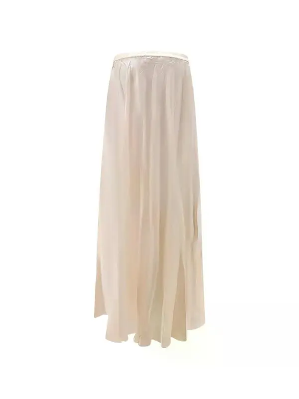 MES DEMOISELLES Calista Satin-effect Maxi Skirt - Neutrals