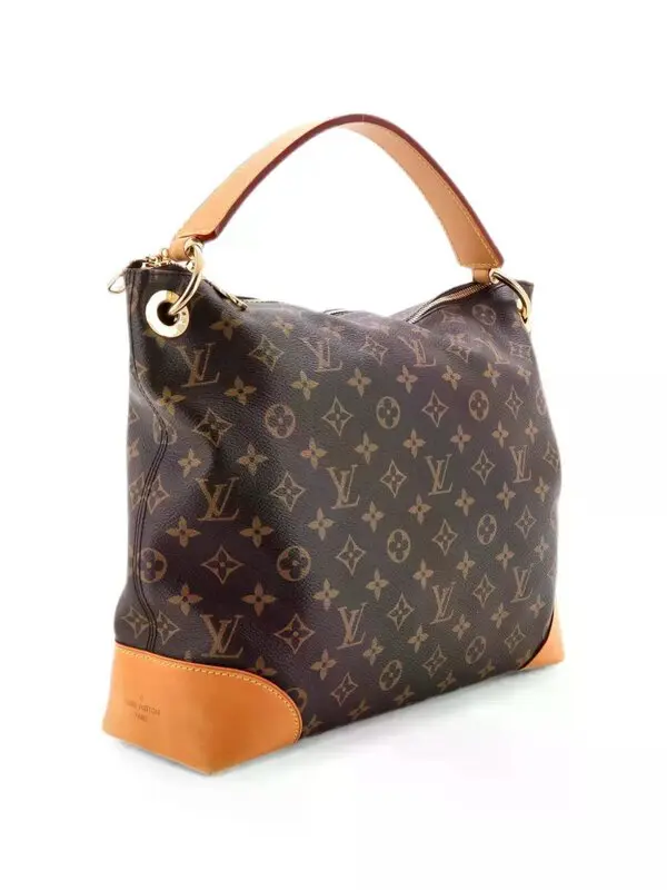 LOUIS VUITTON Berri Handbag Monogram Canvas Pm Hobo Bag