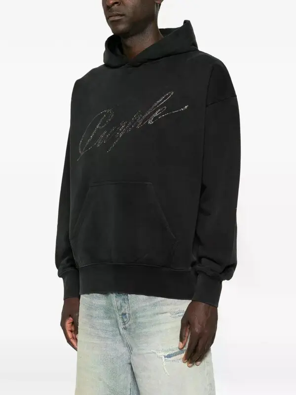 PURPLE BRAND Crystal Logo Hoodie