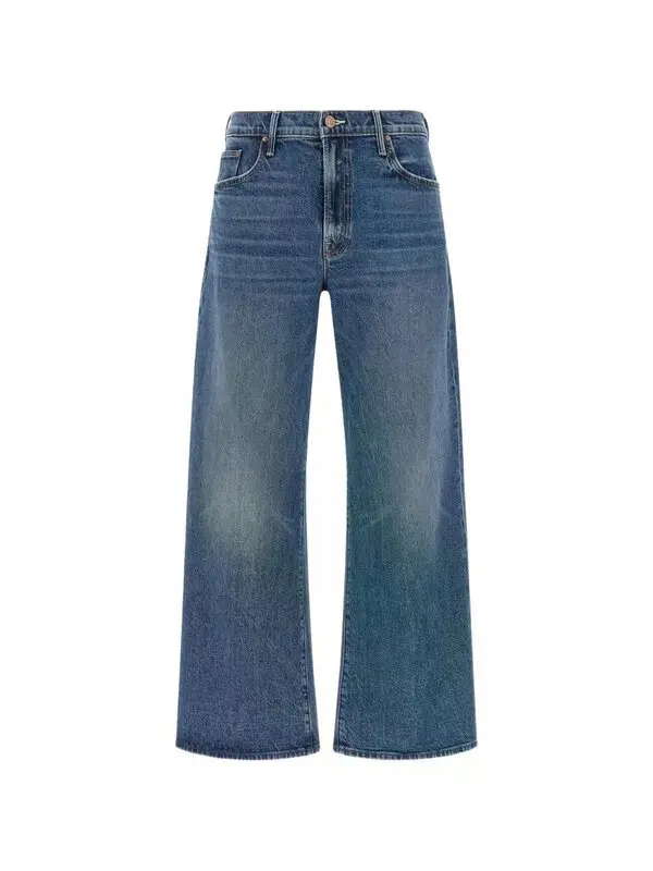 MOTHER Mid Rise Maven Flood Wide-leg Jeans - Blue