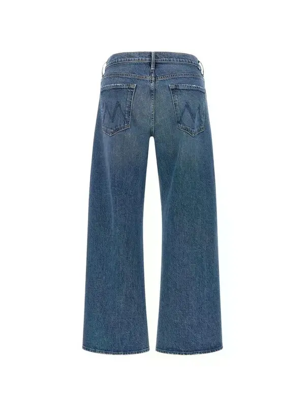 MOTHER Mid Rise Maven Flood Wide-leg Jeans - Blue