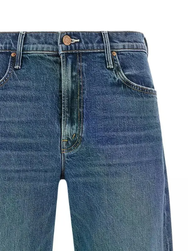 MOTHER Mid Rise Maven Flood Wide-leg Jeans - Blue