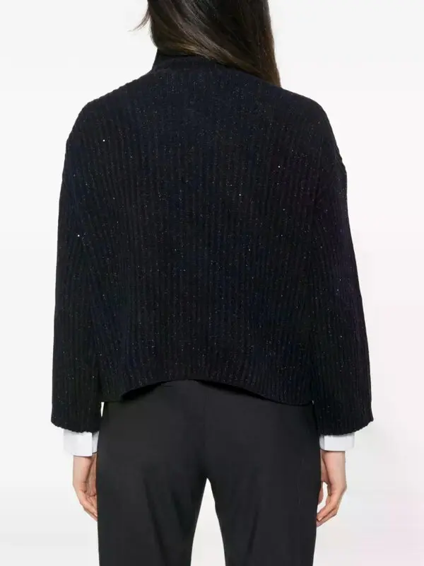 Brunello Cucinelli Ribbed Sequin-embellished Knit
