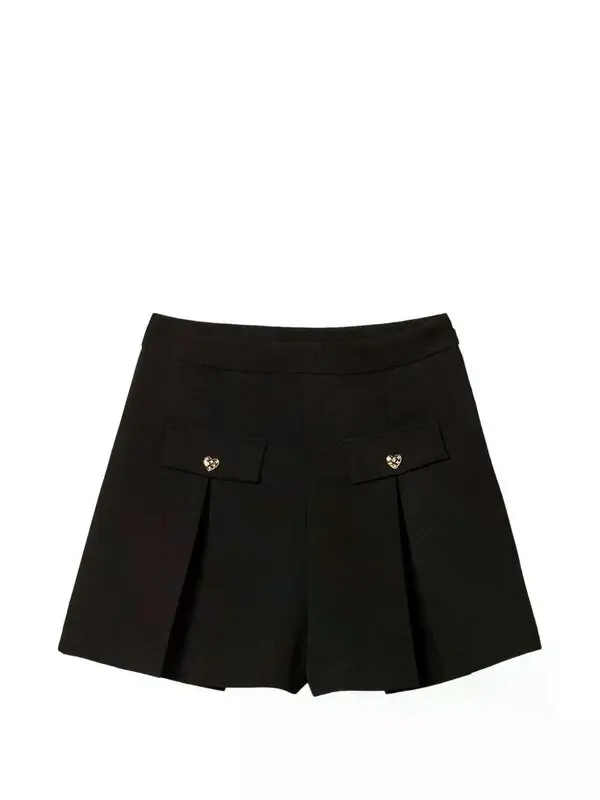 TWINSET Crêpe Shorts With Heart-shaped Buttons
