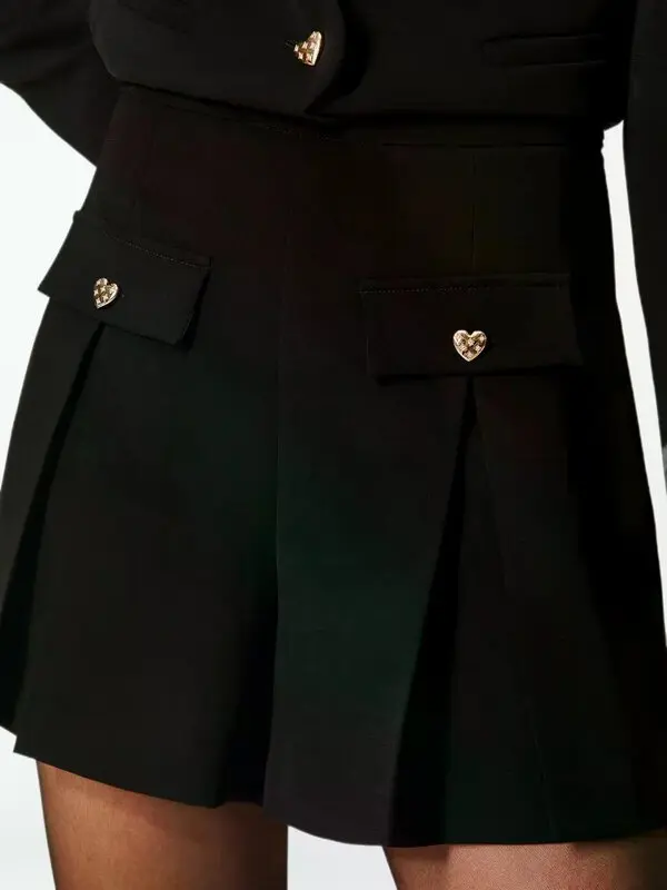 TWINSET Crêpe Shorts With Heart-shaped Buttons