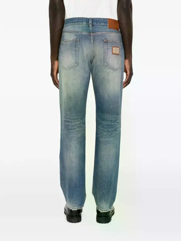 Dolce & Gabbana Distressed-effect Straight-leg Jeans