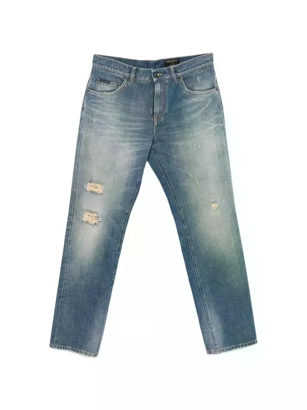 Dolce & Gabbana Distressed Denim Trousers