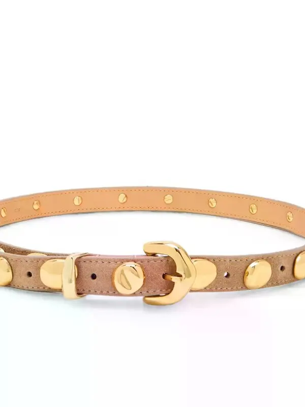 AMANU The Vaal Stud-embellished Suede Belt