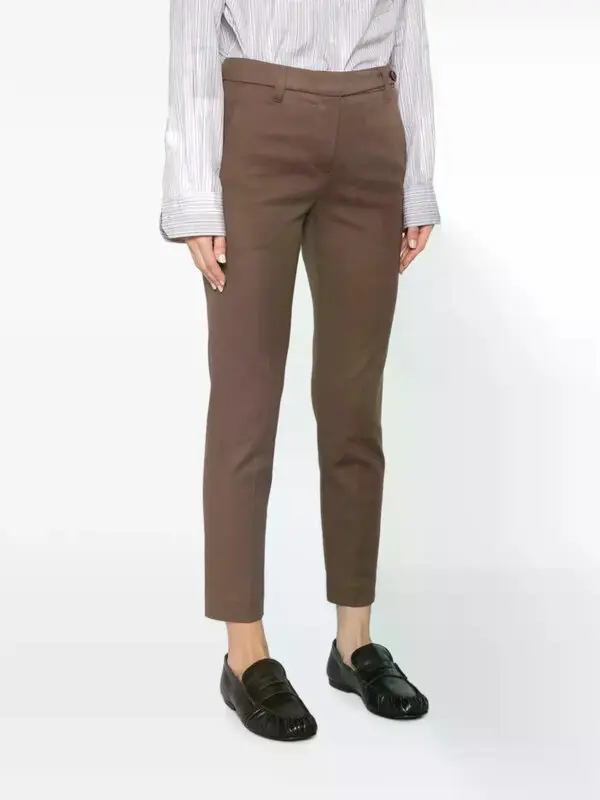 Brunello Cucinelli Belt-loops Cropped Trousers