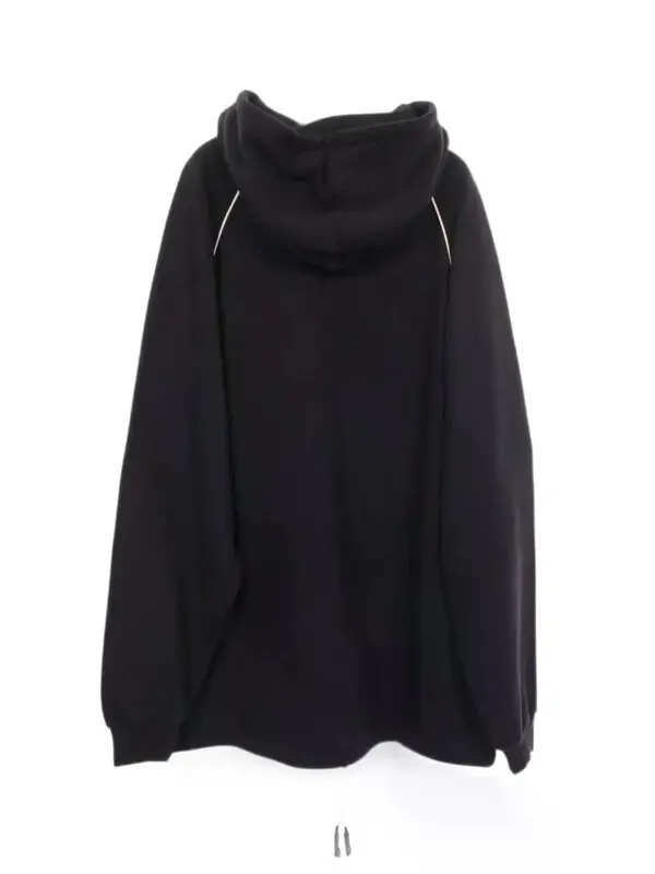 Gucci Web Stripe Half-zip Hoodie - Black