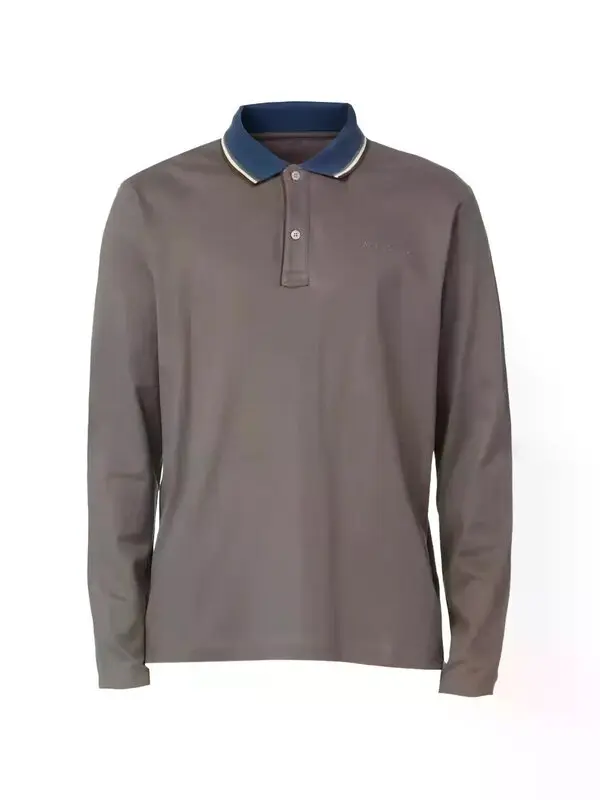 Paul & Shark Long-sleeve Polo Shirt - Grey