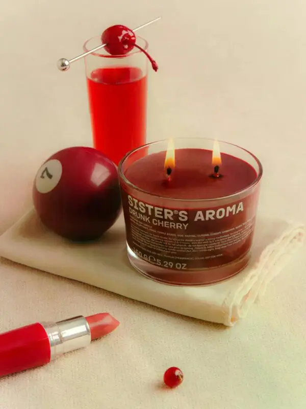 SISTER’S AROMA Drunk Cherry Candle