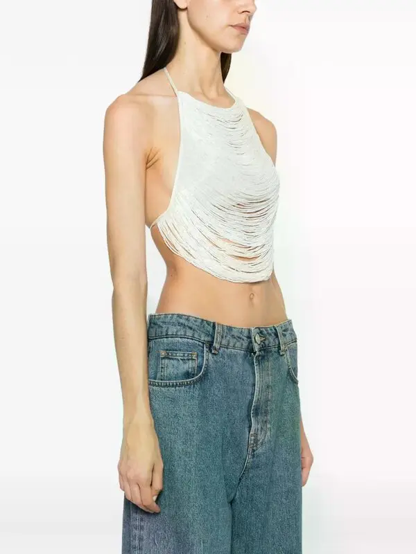 Cult Gaia Tanner Sequin-embellished Top