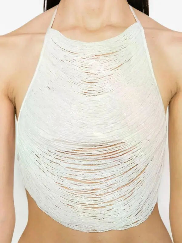 Cult Gaia Tanner Sequin-embellished Top