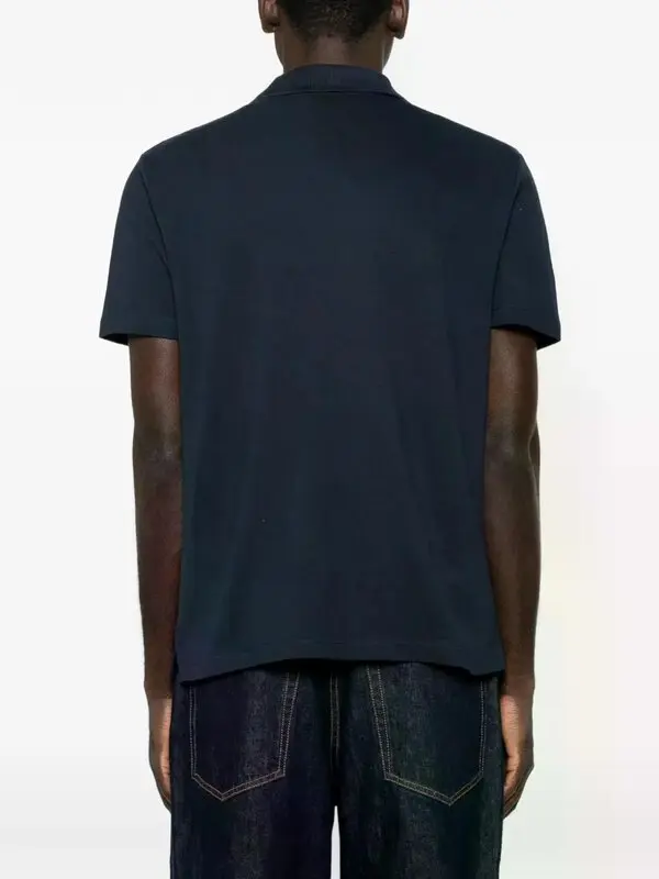A.p.c. Logo-embroidered Polo Shirt - Blue