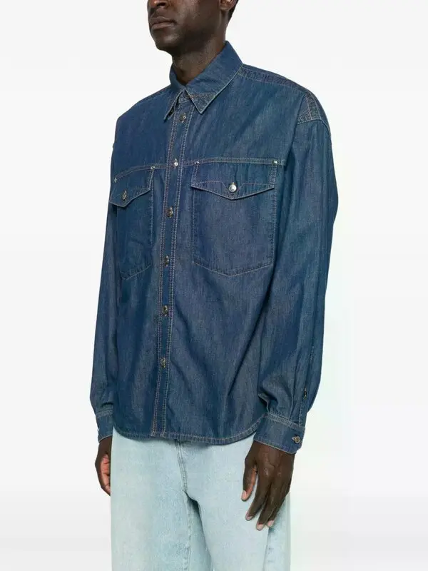 Versace Logo-embroidered Shirt