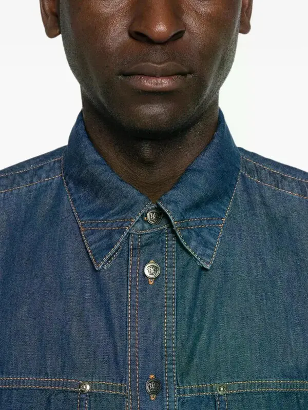 Versace Logo-embroidered Shirt