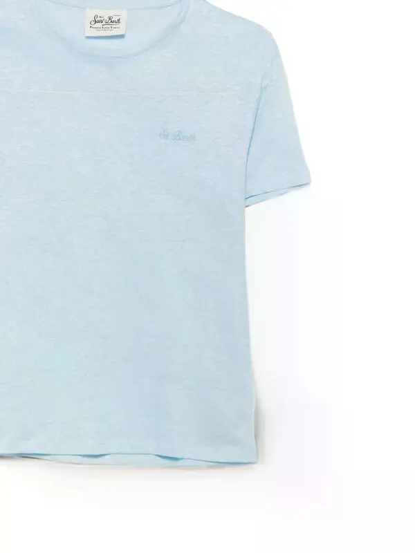 MC2 SAINT BARTH Embroidered Linen T-shirt