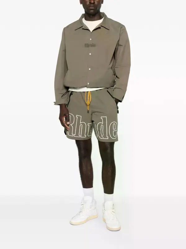 Rhude Logo-embroidered Overshirt
