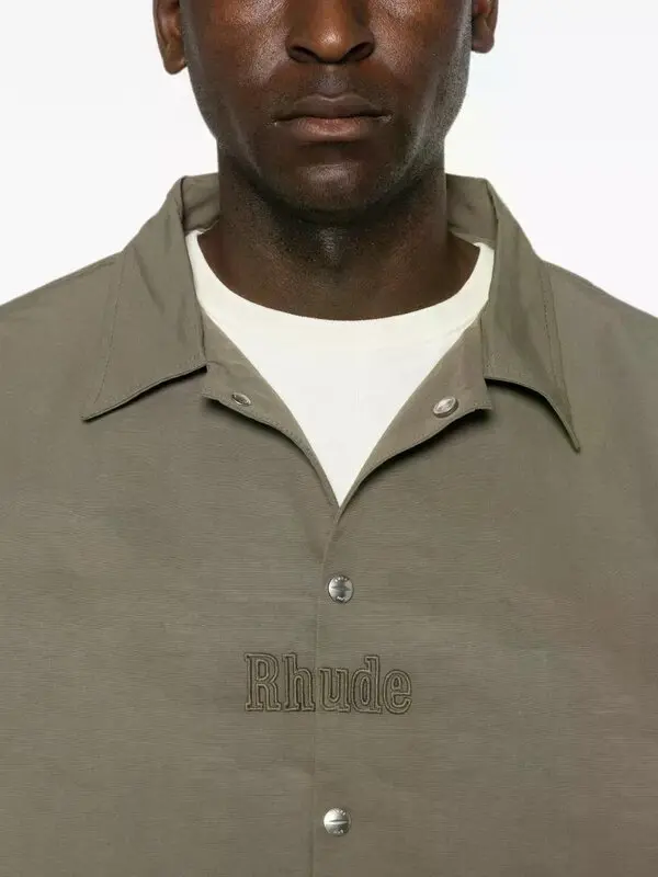 Rhude Logo-embroidered Overshirt