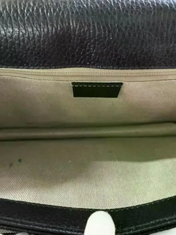 Gucci Interlocking G Pebbled Shoulder Bag