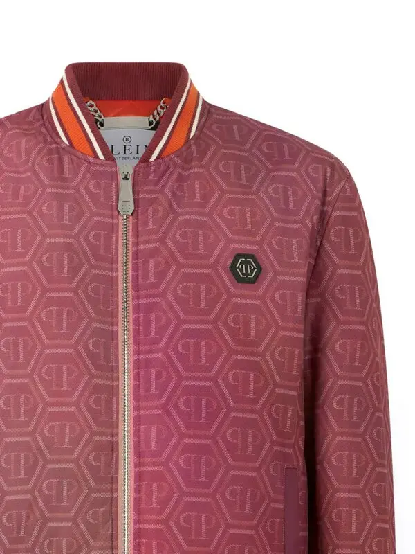 Philipp Plein All-over Monogram Bomber Jacket