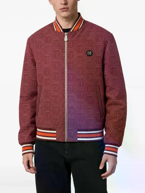 Philipp Plein All-over Monogram Bomber Jacket