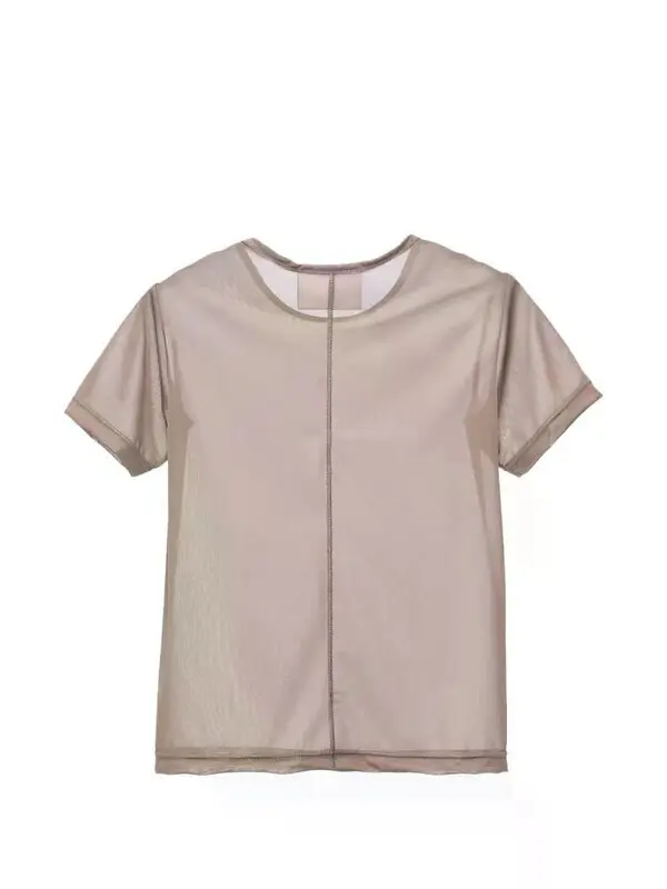 SONG FOR THE MUTE Seam-detail T-shirt - Neutrals