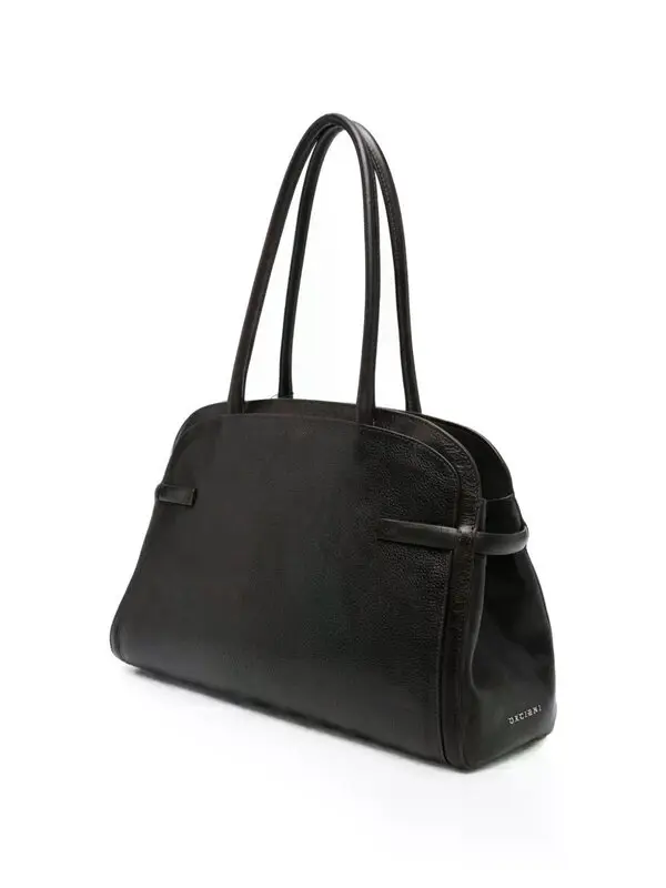 Orciani Aura Soft Logo-plaque Leather Tote Bag
