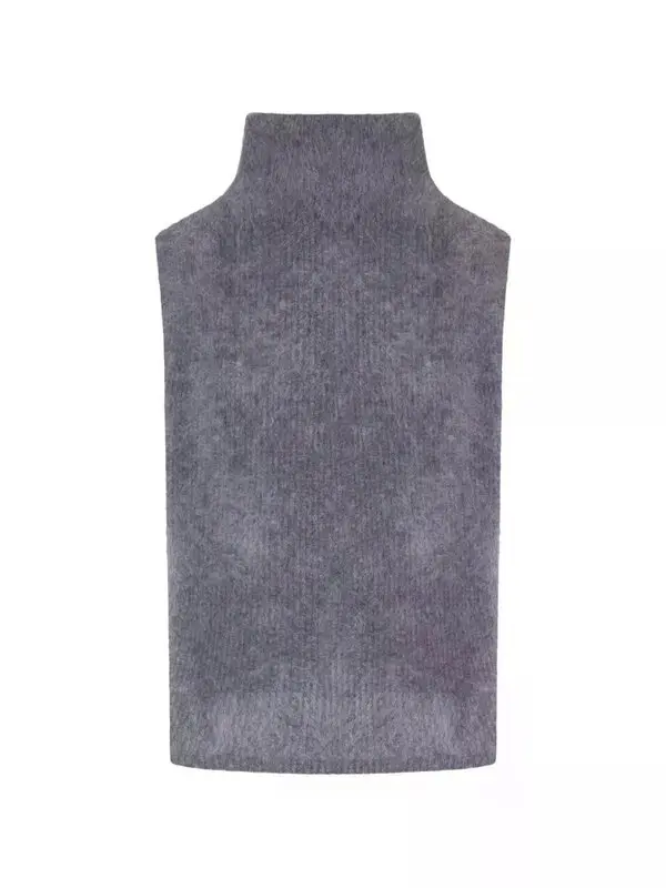 LISA YANG Brushed-knit Turtleneck-collar Top